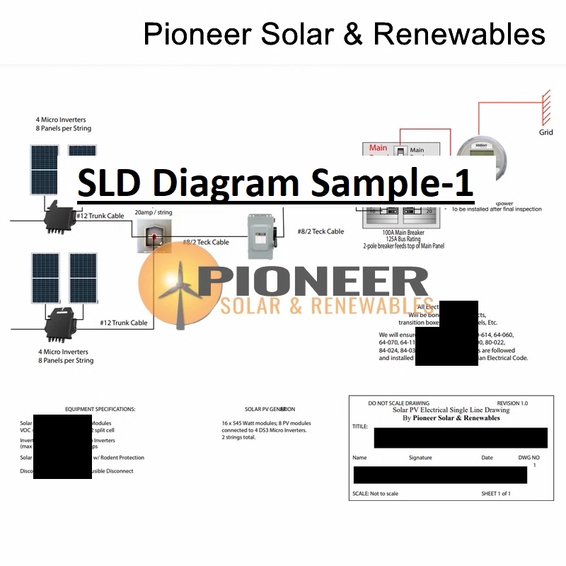 Customized Electrical Drawings by Pioneer Solar - Expertise for Perfect ...